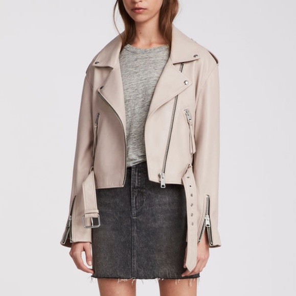 All Saints | Jackets & Coats | Allsaints Anderson Leather Biker Jacket ...